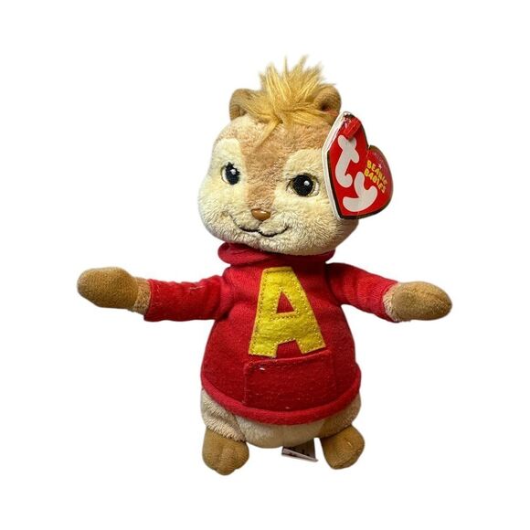 Ty | Toys | Alvin Ty Beanie Baby Alvin And The Chipmunks Plush Red ...